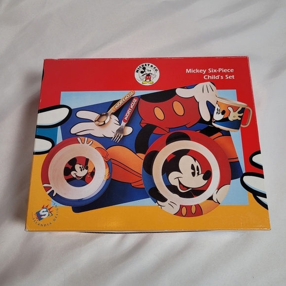 Mickey & Co | Other | Nib Mickey Co Mickey Mouse 6 Piece Childs Dish ...